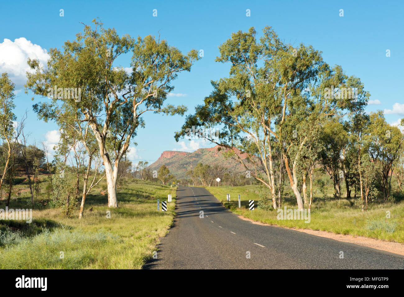 Larapinta Drive. State Highway 6 to the west of Alice Springs. Northern ...
