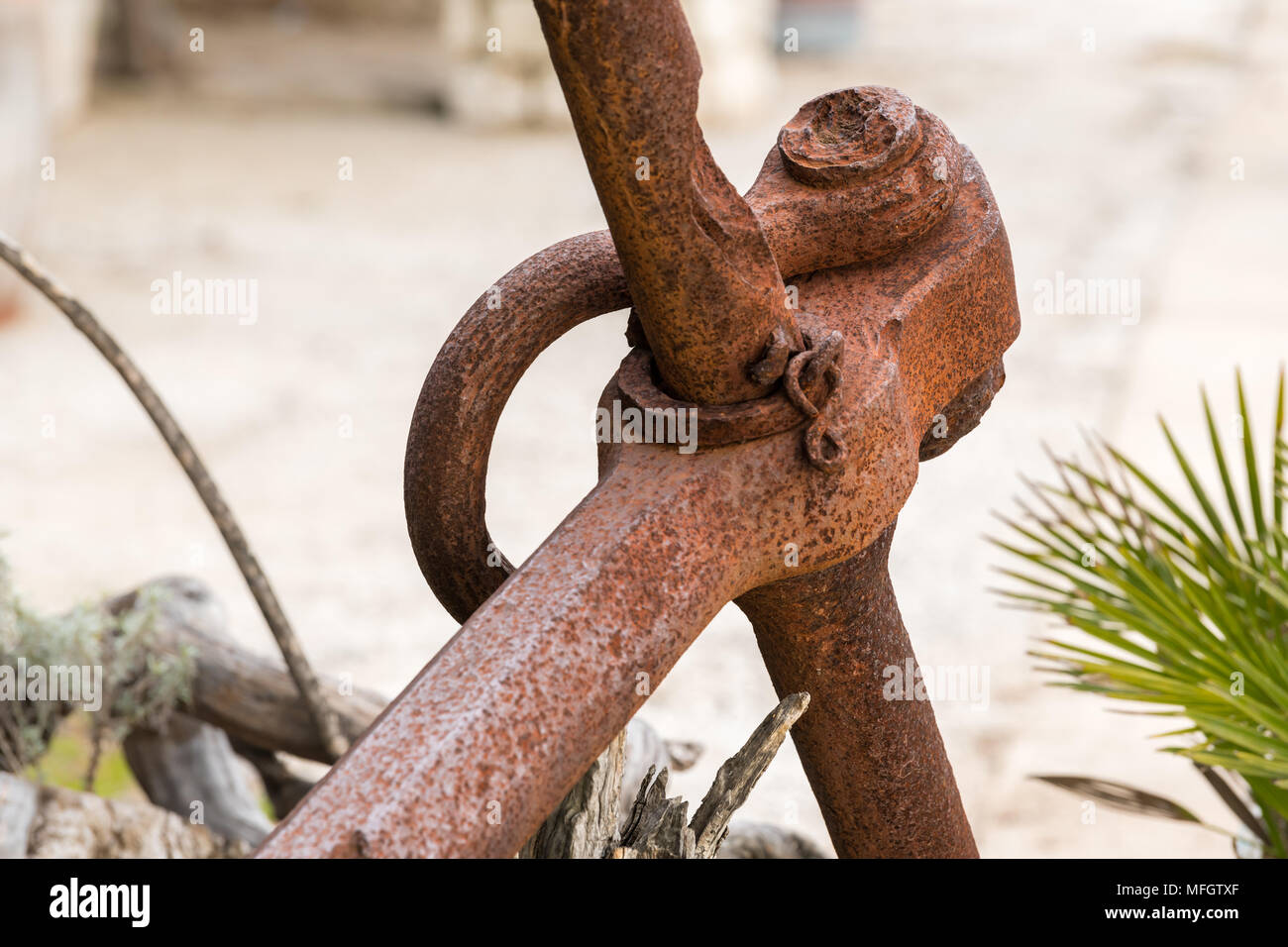 Detail iron steel anchor hi-res stock photography and images - Alamy
