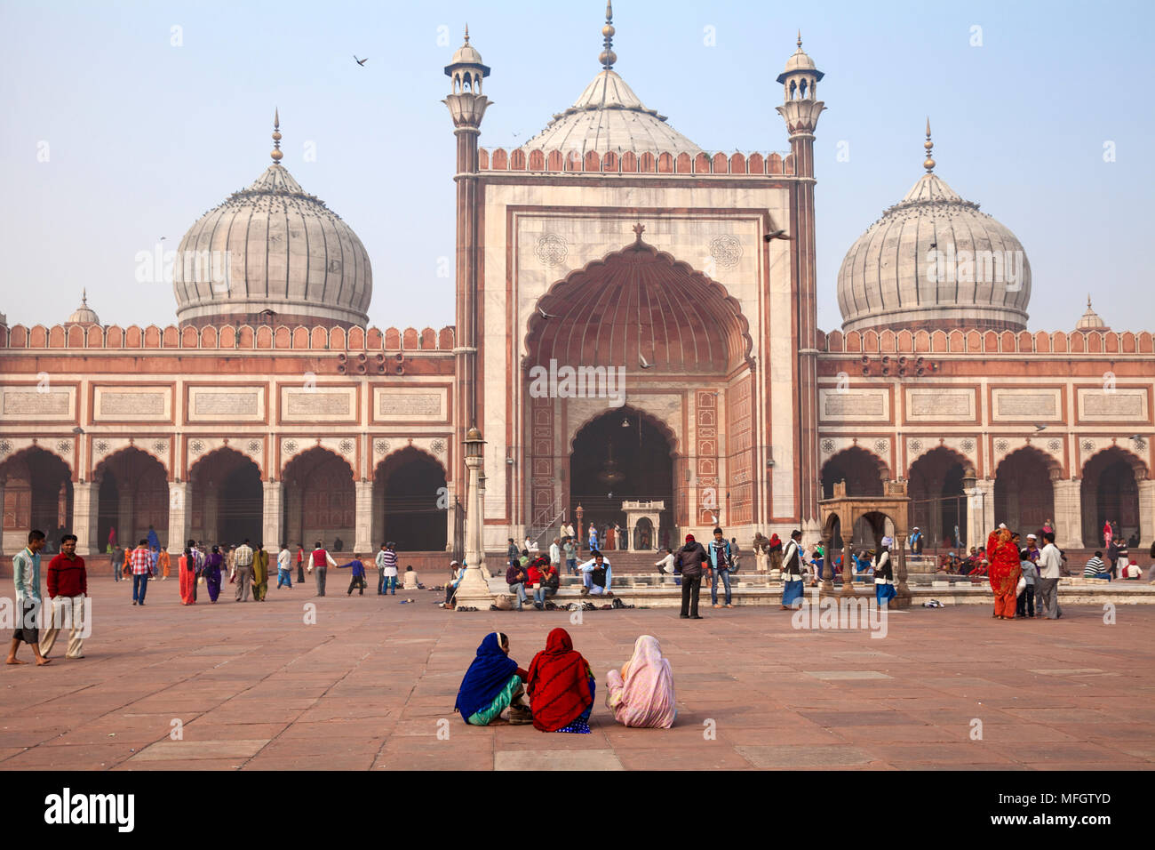 Jama Masjid (Jama Mosque), Old Delhi, Delhi, India, Asia Stock Photo ...
