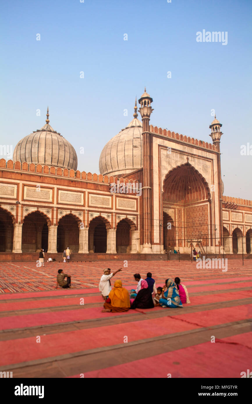 Jama Masjid (Jama Mosque), Old Delhi, Delhi, India, Asia Stock Photo ...