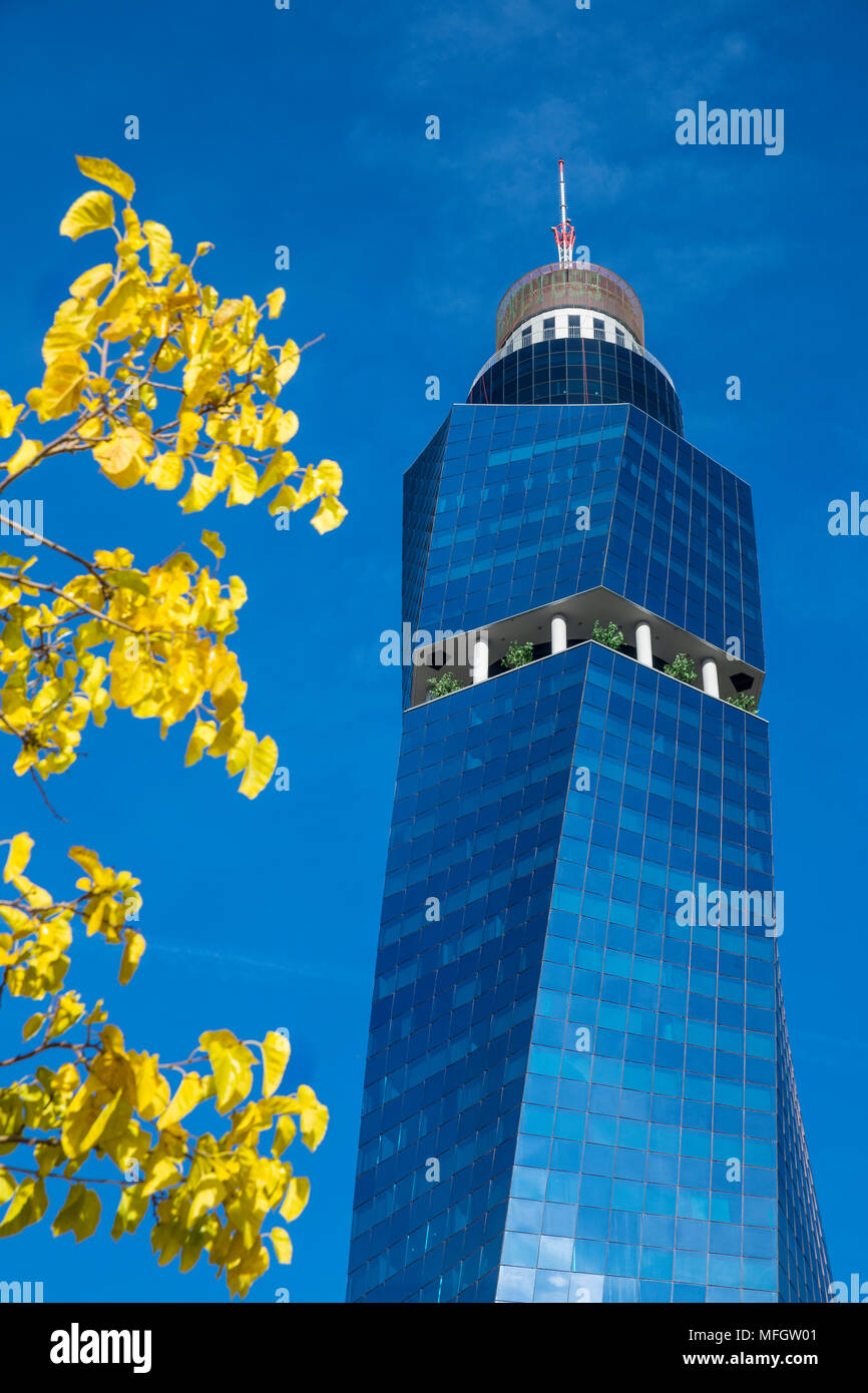 Avaz Twist tower, Sarajevo, Bosnia and Herzegovina, Europe Stock Photo ...
