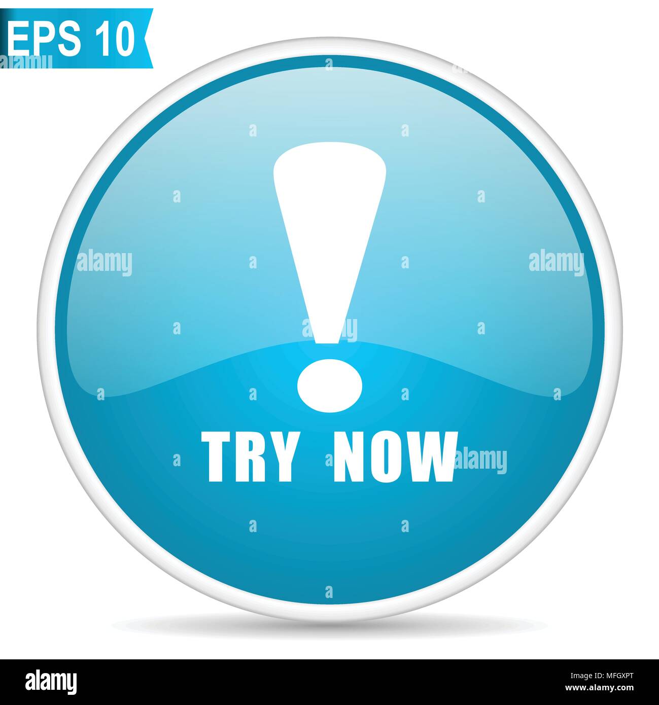 Try now blue glossy round vector icon in eps 10. Editable modern design ...
