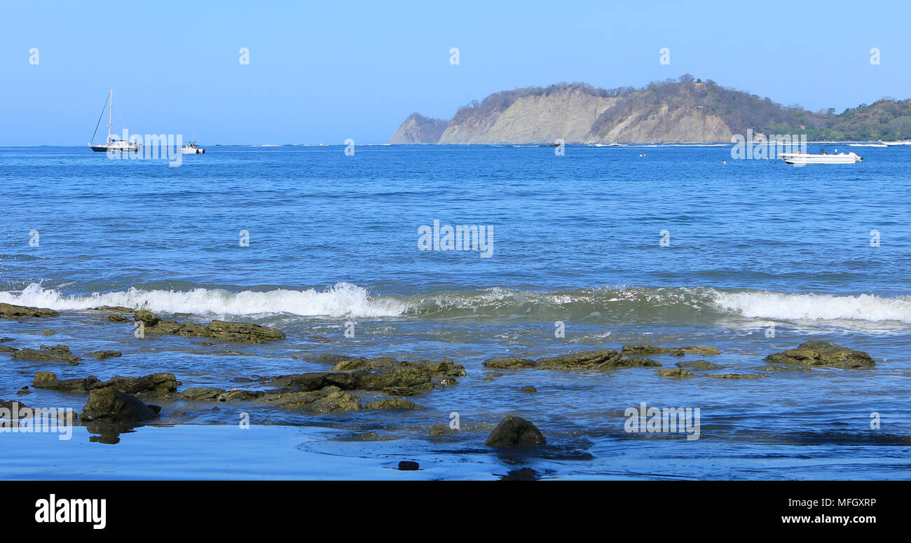 A Beach scene in Costa Rica Stock Photo - Alamy