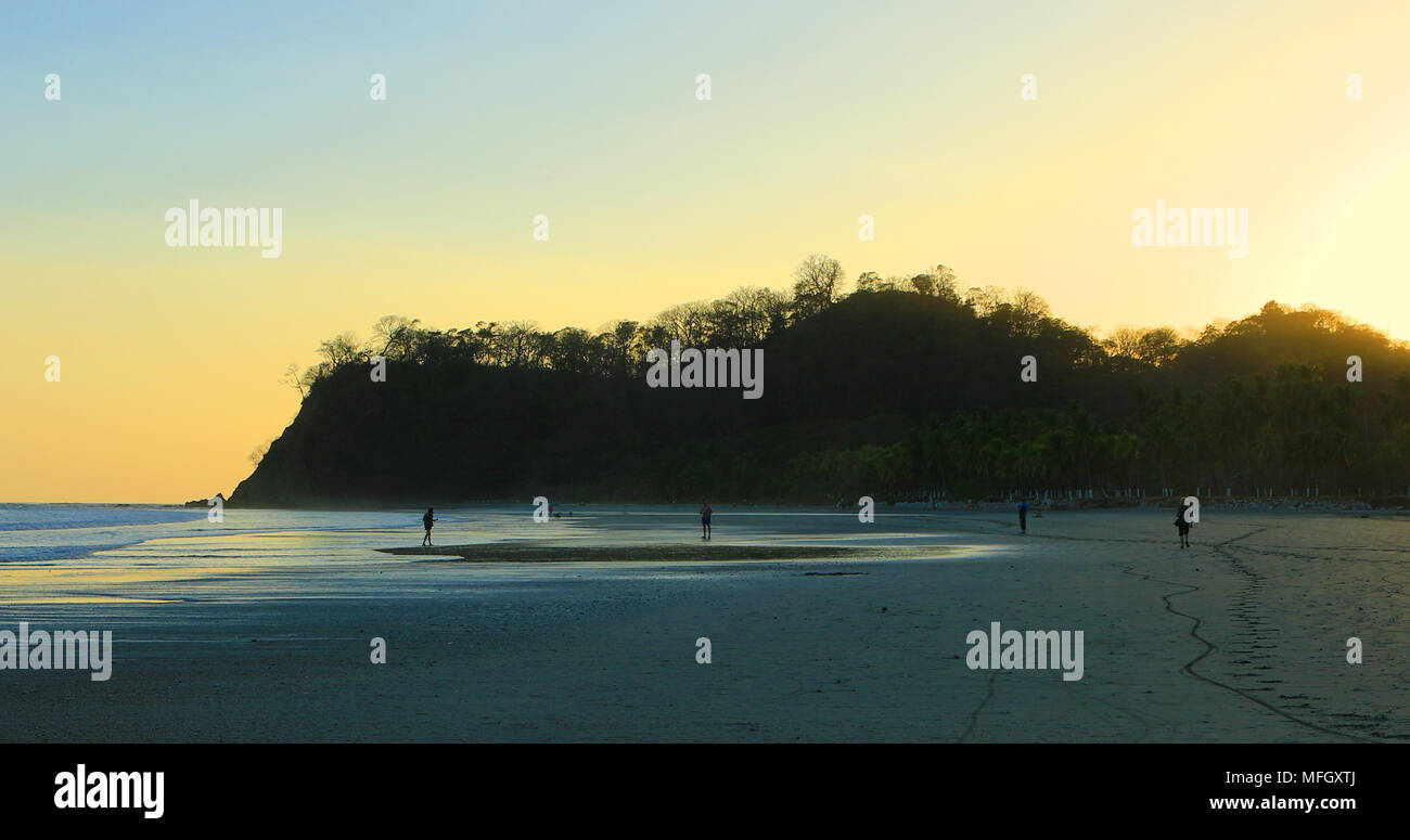 A Sunset at the Costa Rica beach Stock Photo - Alamy