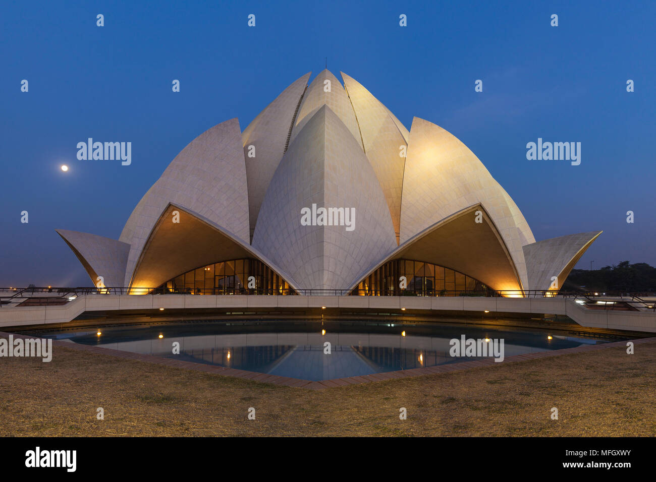 Bahai House of Worship known as the The Lotus Temple, New Delhi, Delhi ...