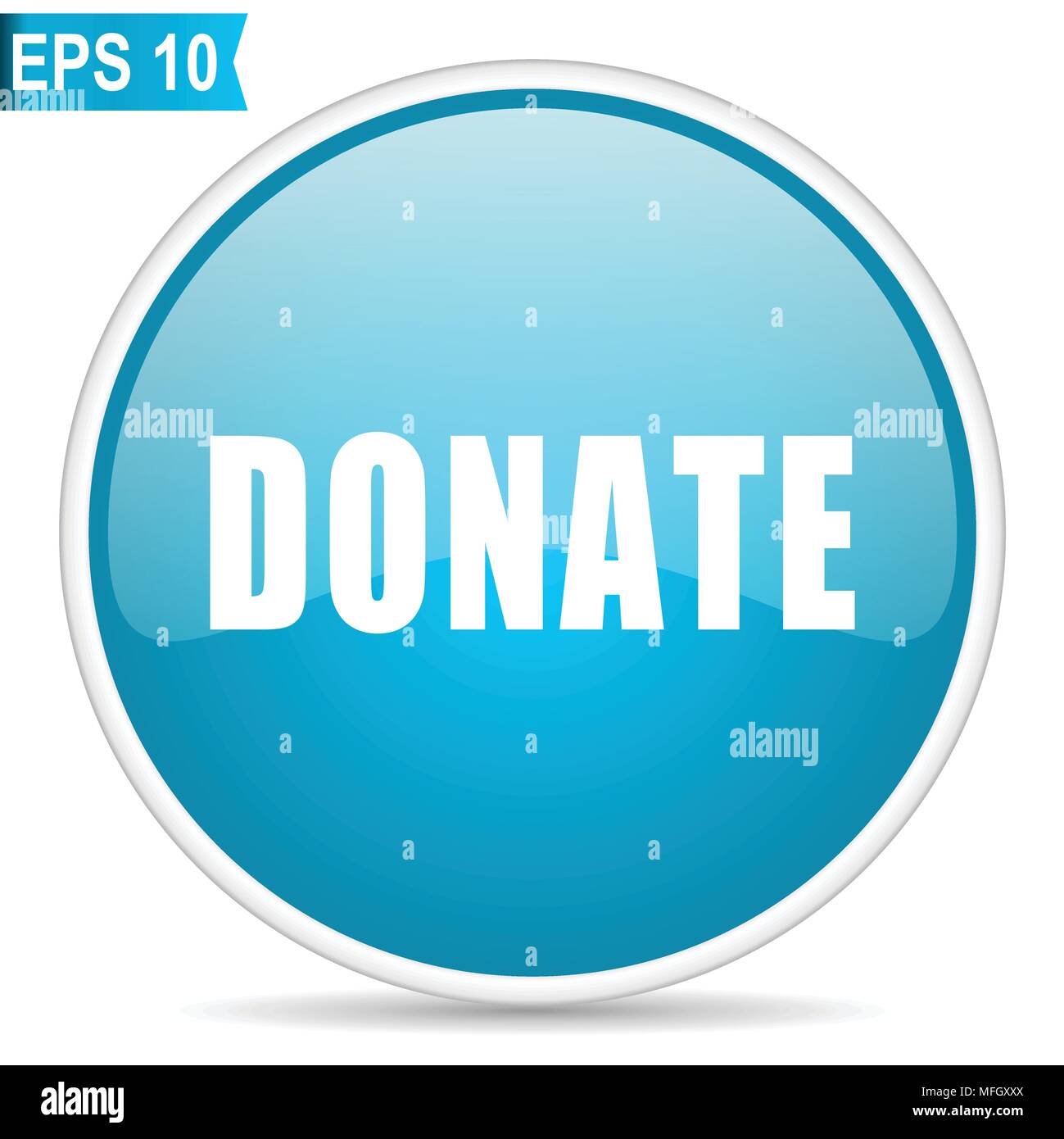 Blue Donate Button