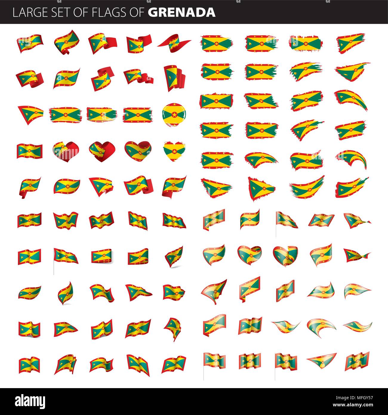 Grenada flag, vector illustration Stock Vector Image & Art - Alamy