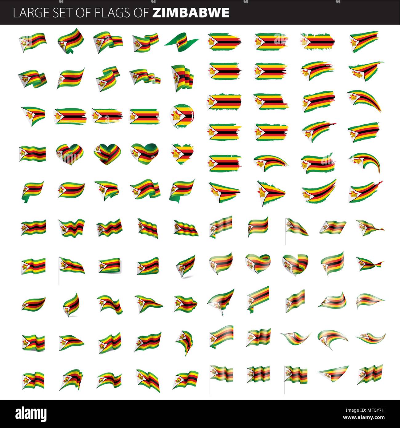 Zimbabwe flag, vector illustration Stock Vector Image & Art - Alamy