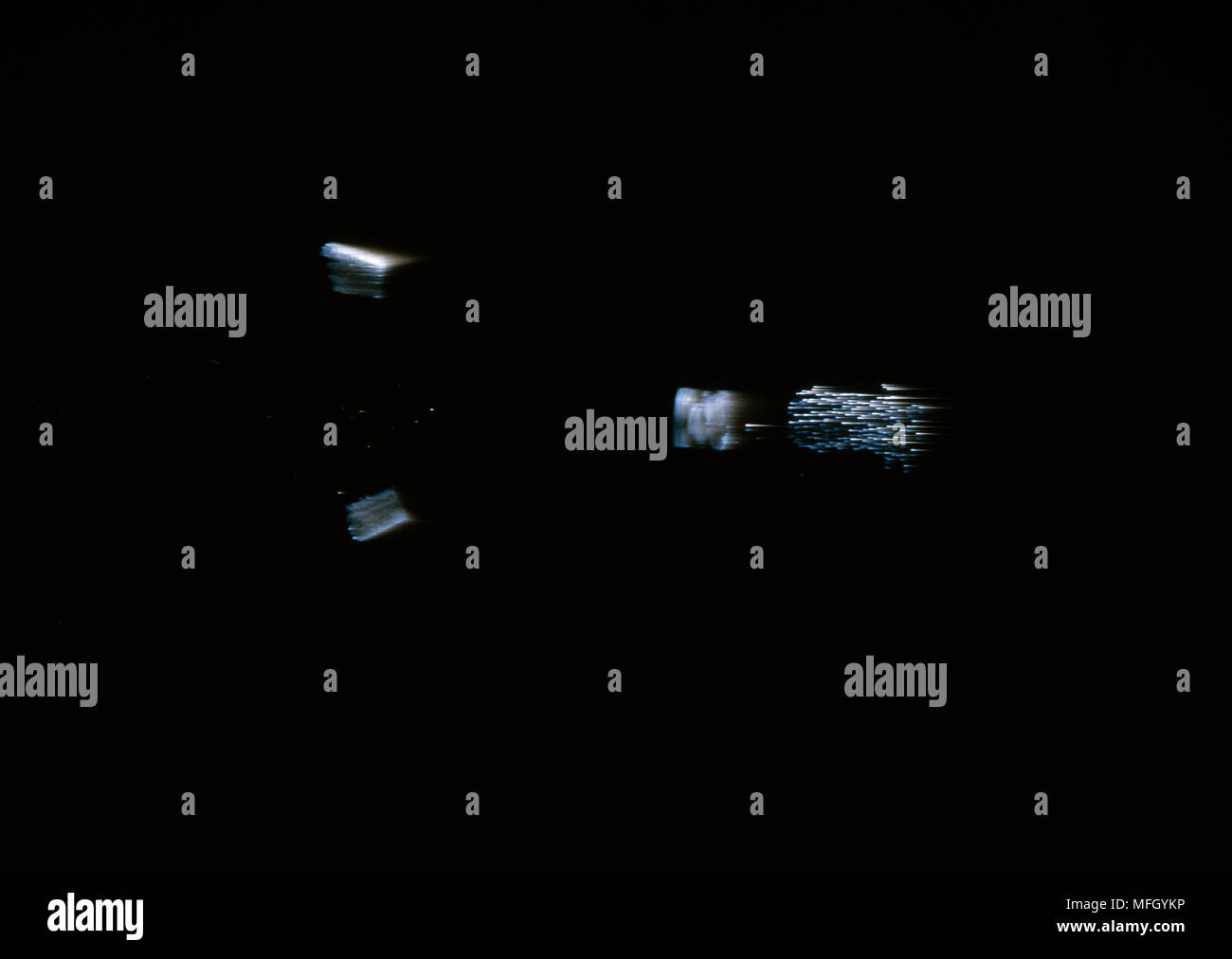 DISCHARGE OF 12 BORE SHOTGUN 7.0 milliseconds after detonation showing ...