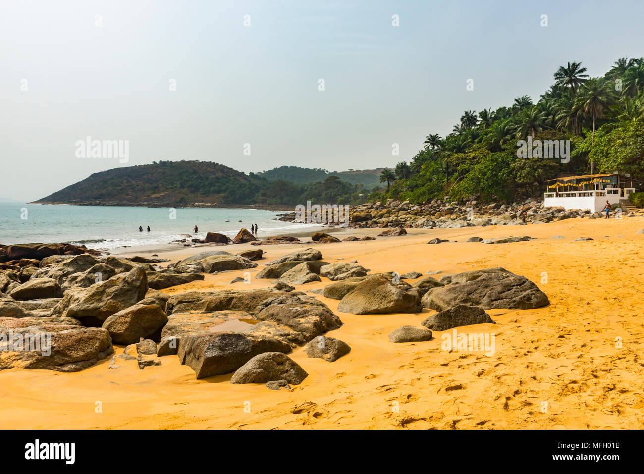 Beautiful remote beach on Los islands, Republic of Guinea, West Africa ...