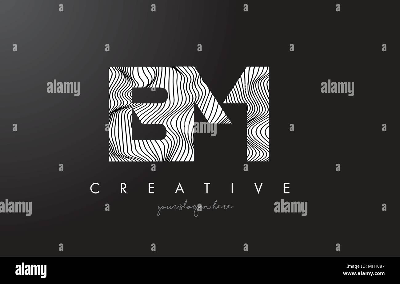 M b logo vector vectors hi-res stock photography and images - Alamy