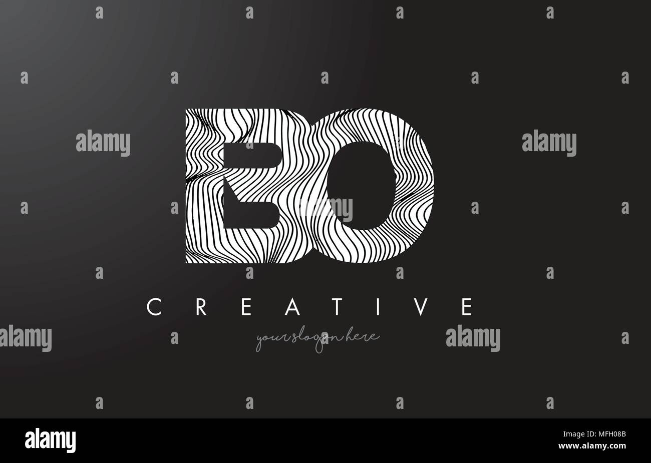 Bo letter vector vectors hi-res stock photography and images - Alamy