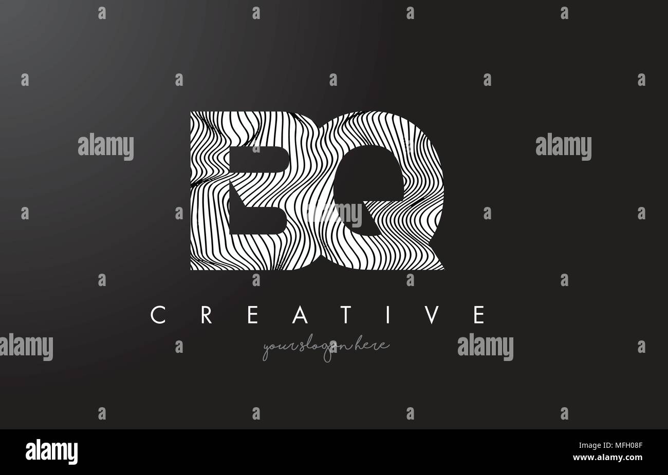 Letter q and b Stock Vector Images - Alamy