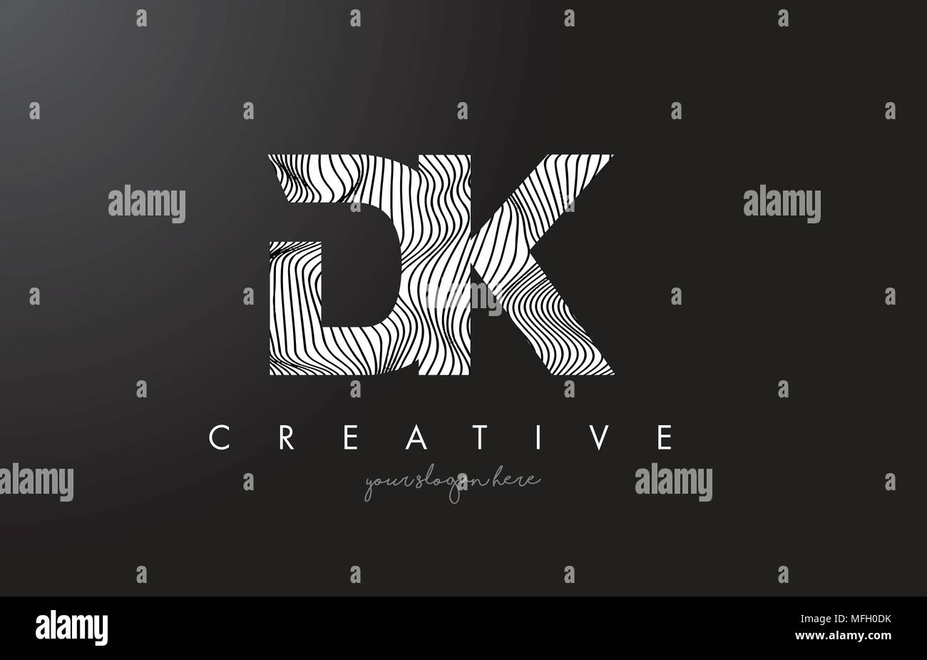 Letter dk vector vectors hi-res stock photography and images - Alamy