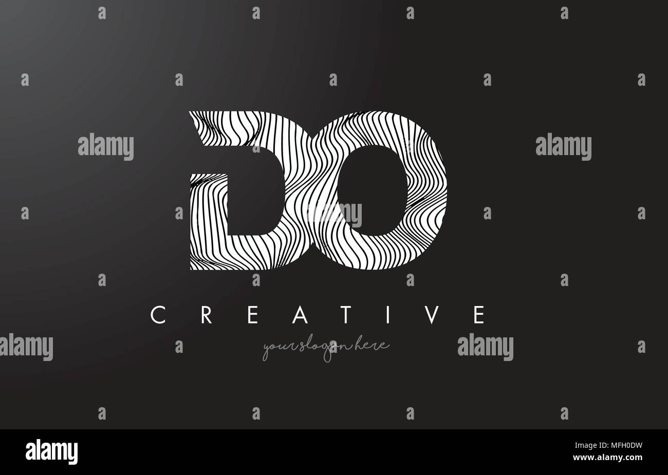 DO D O Letter Logo With Zebra Lines Texture Design Vector Illustration do-d-o-letter-logo-with-zebra-lines-texture-design-vector-illustration
