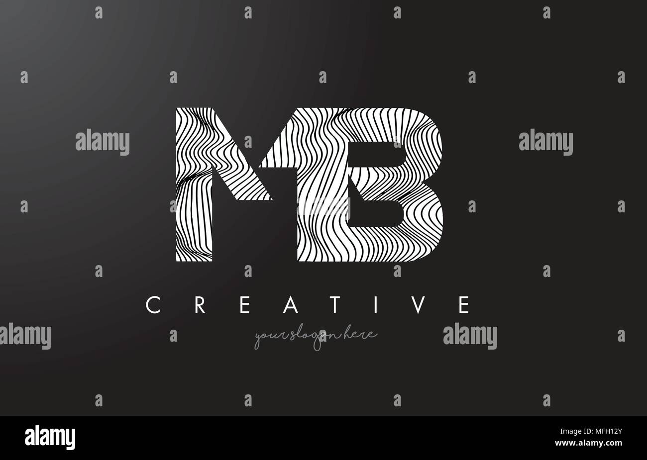 M b letter logo hi-res stock photography and images - Alamy