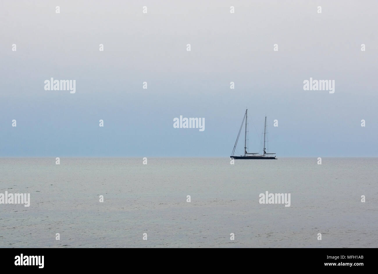 MOLINAR, MALLORCA, SPAIN - APRIL 25, 2018: Sybaris sailing yacht ...