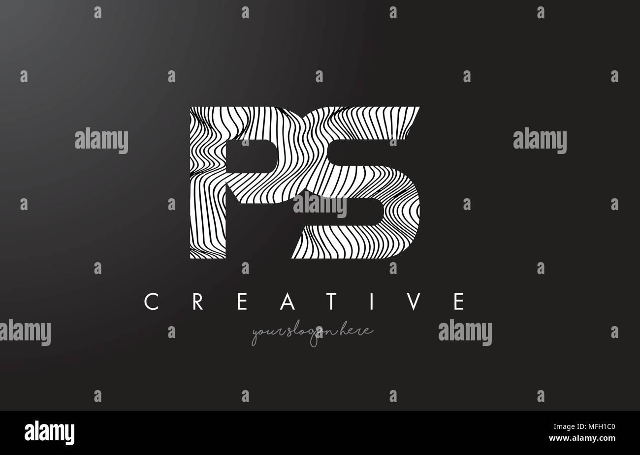 Ps letter logo vector vectors hi-res stock photography and images - Alamy