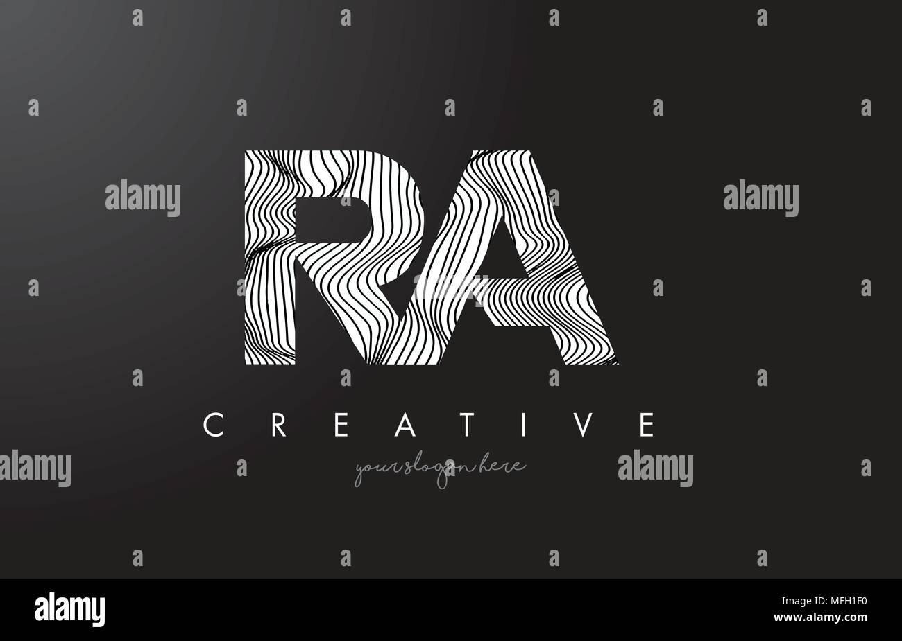 Creative q r logo design hi-res stock photography and images - Alamy