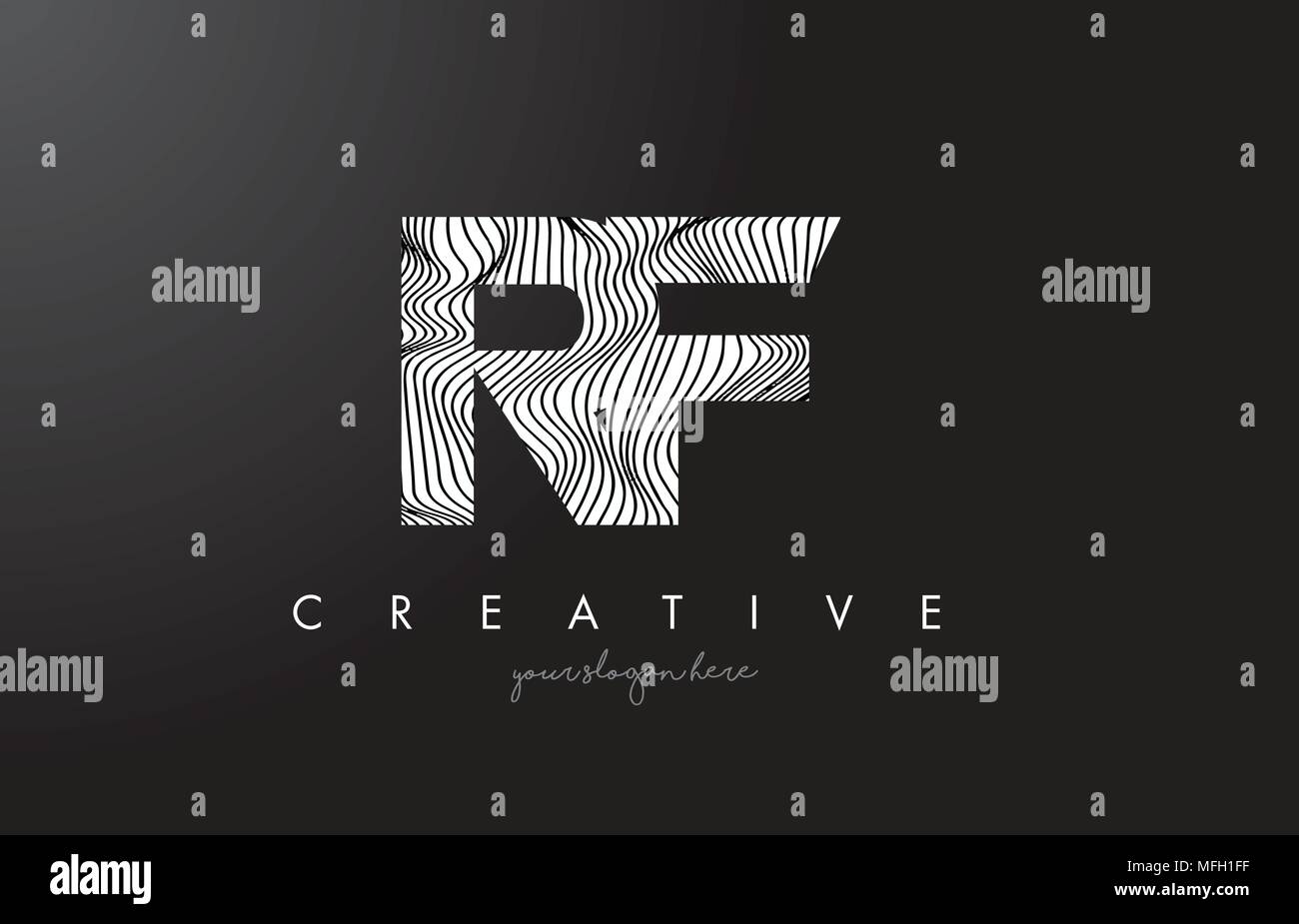 Rf font vector vectors hi-res stock photography and images - Alamy