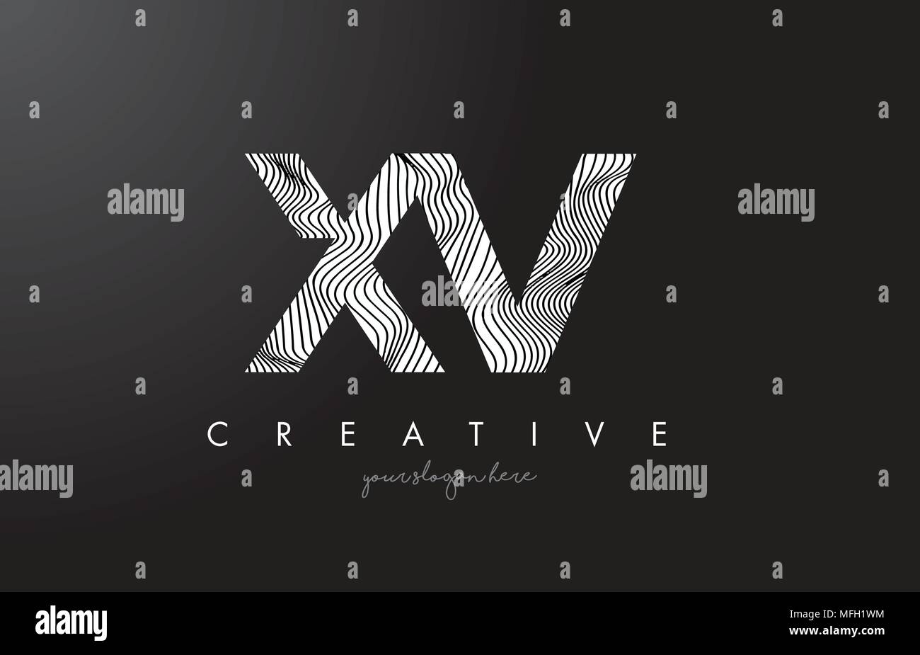 Xv sign Stock Vector Images - Alamy