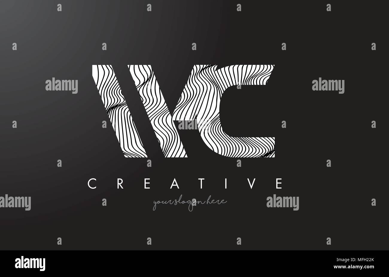 Letter w c vector vectors hi-res stock photography and images - Alamy