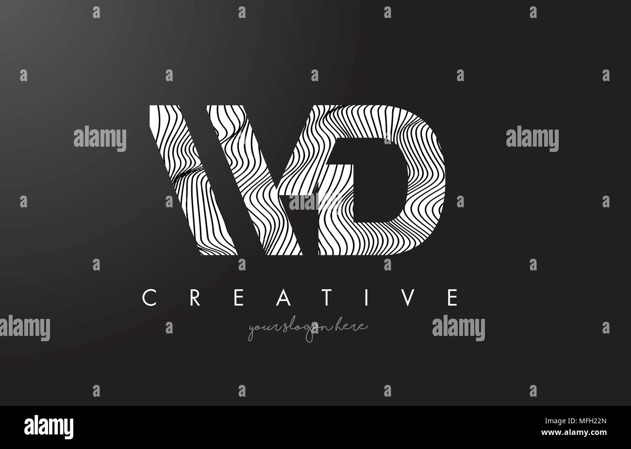 W d logo design hi-res stock photography and images - Alamy