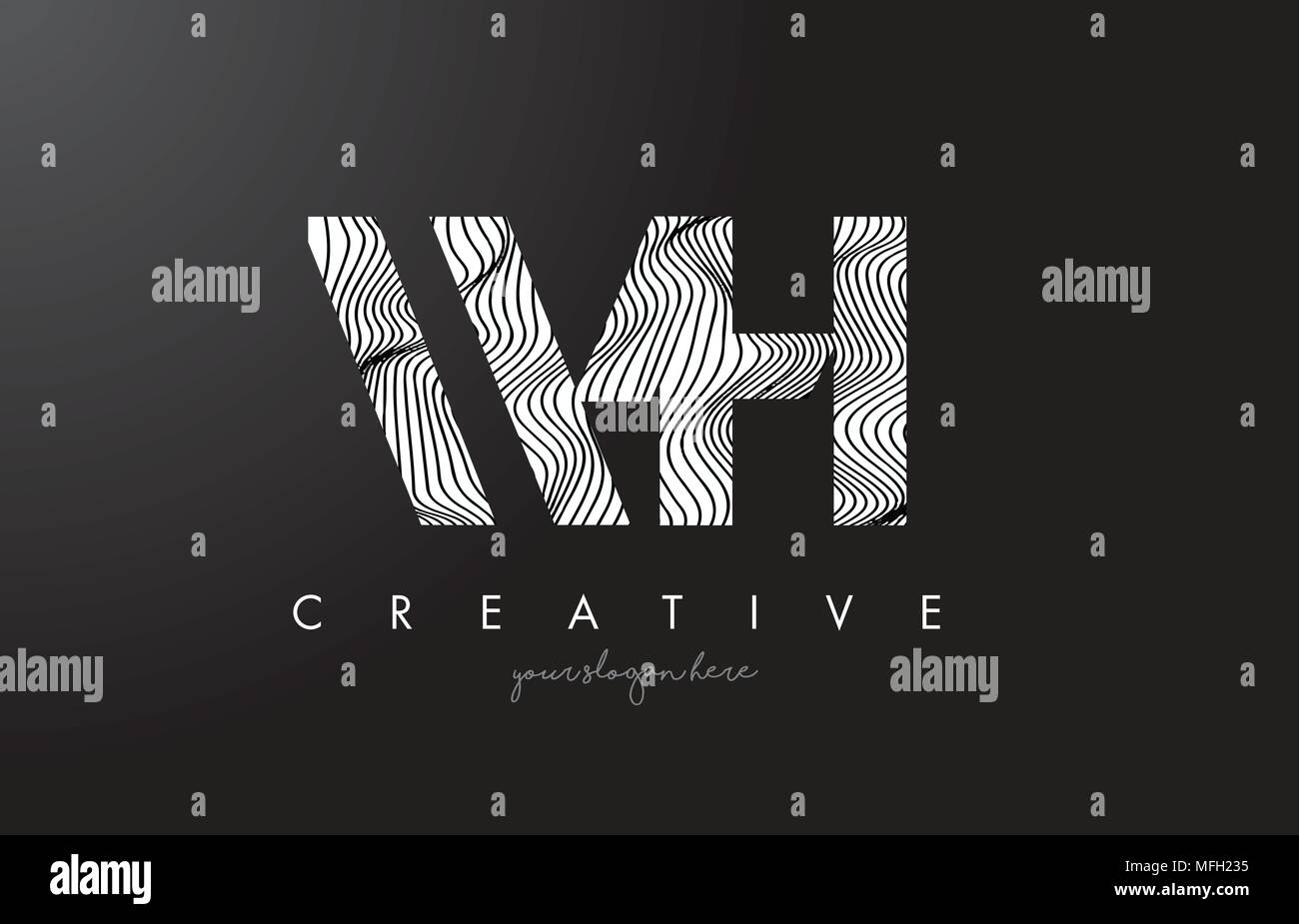 W h logo Stock Vector Images - Alamy