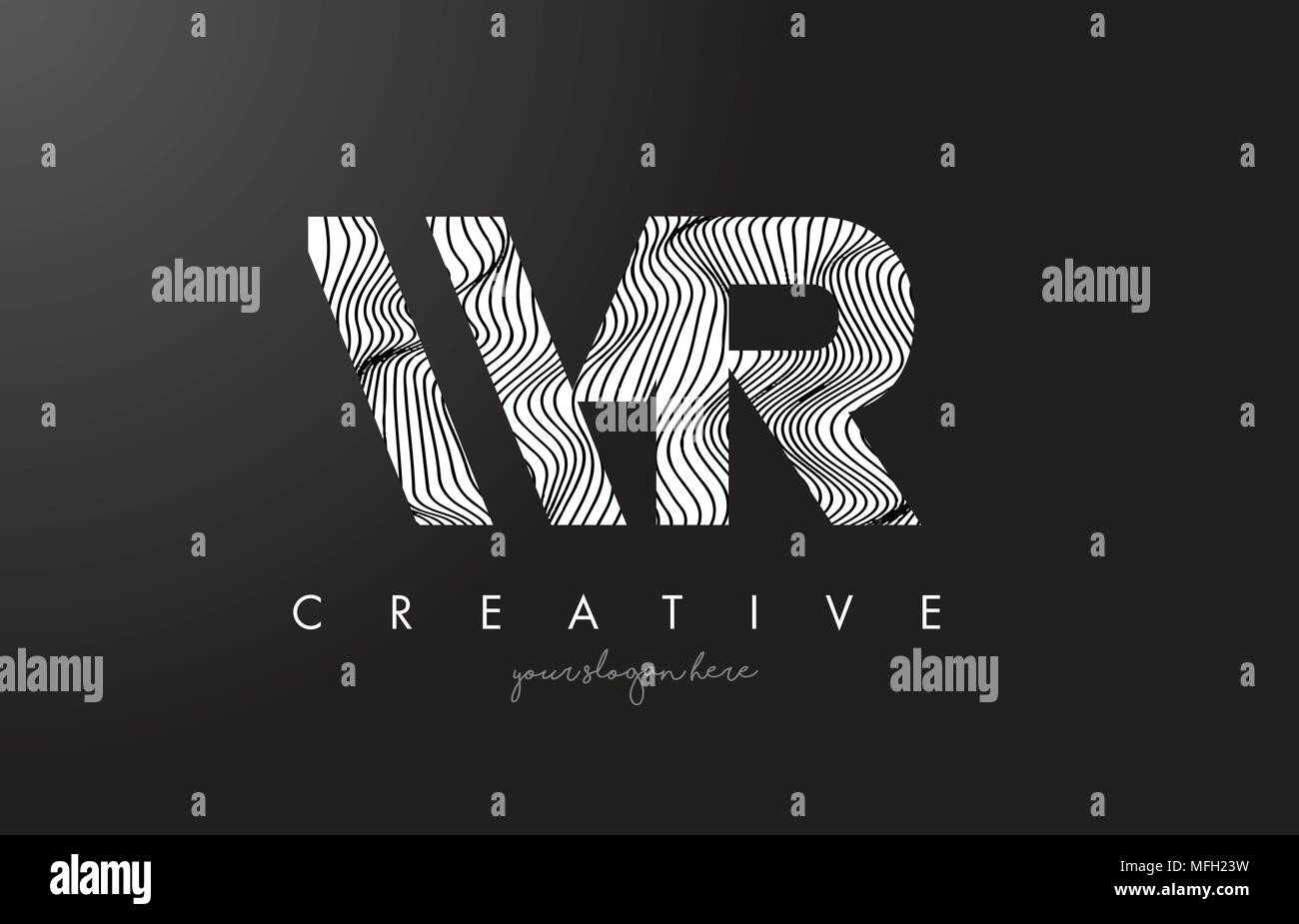 W r letter Stock Vector Images - Alamy