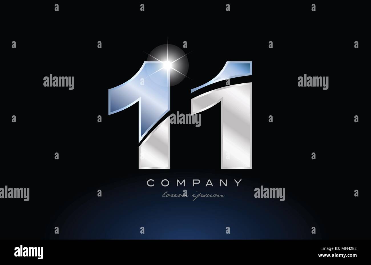 11 logo Stock Vector Images - Alamy