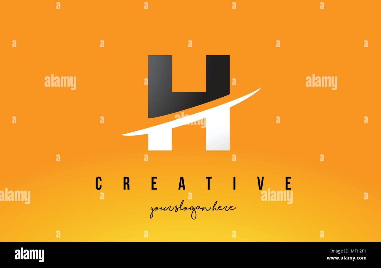Yellow h sign Stock Vector Images - Alamy