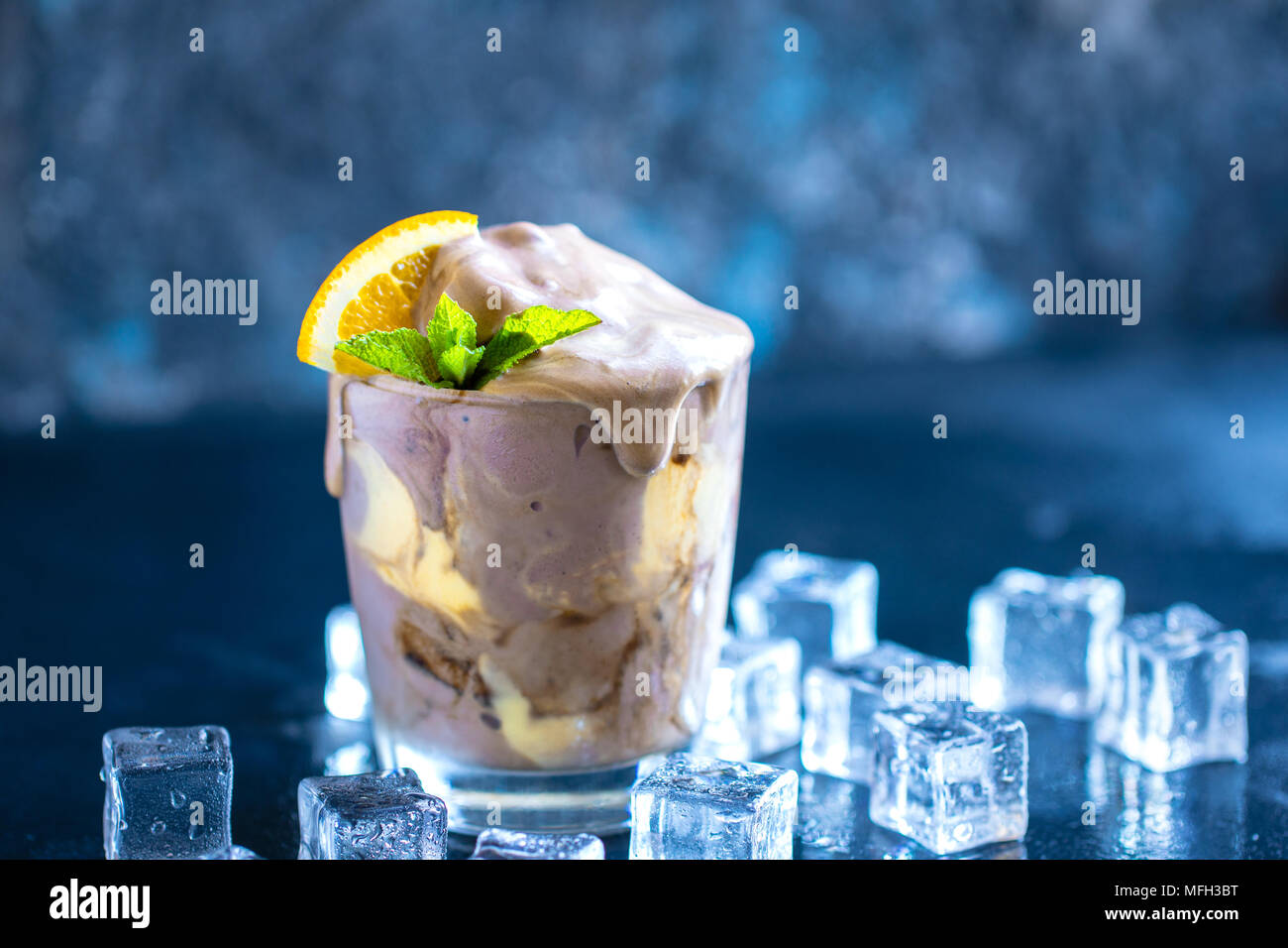 Orange Soda Creamsicle Ice Cream Float Stock Photo - Alamy