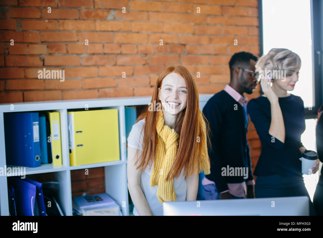 Slim beautiful ginger woman hi-res stock photography and images - Alamy