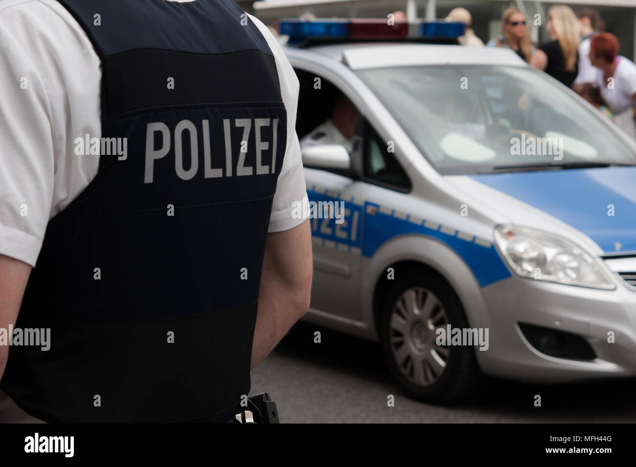 Armed german policeman hi-res stock photography and images - Alamy