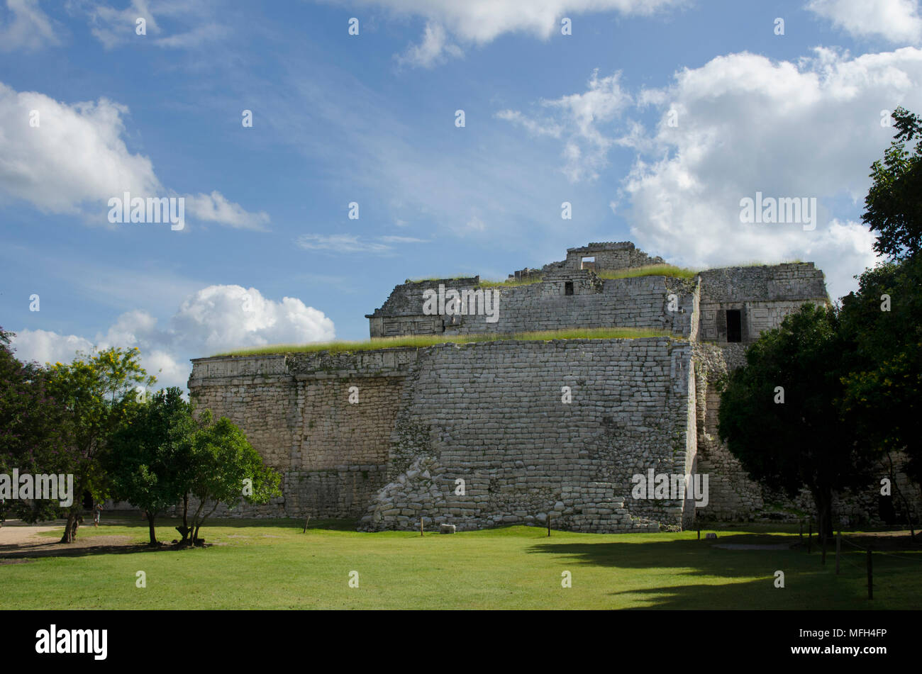 A remarkable structure at a mayan archaeological site Stock Photo - Alamy