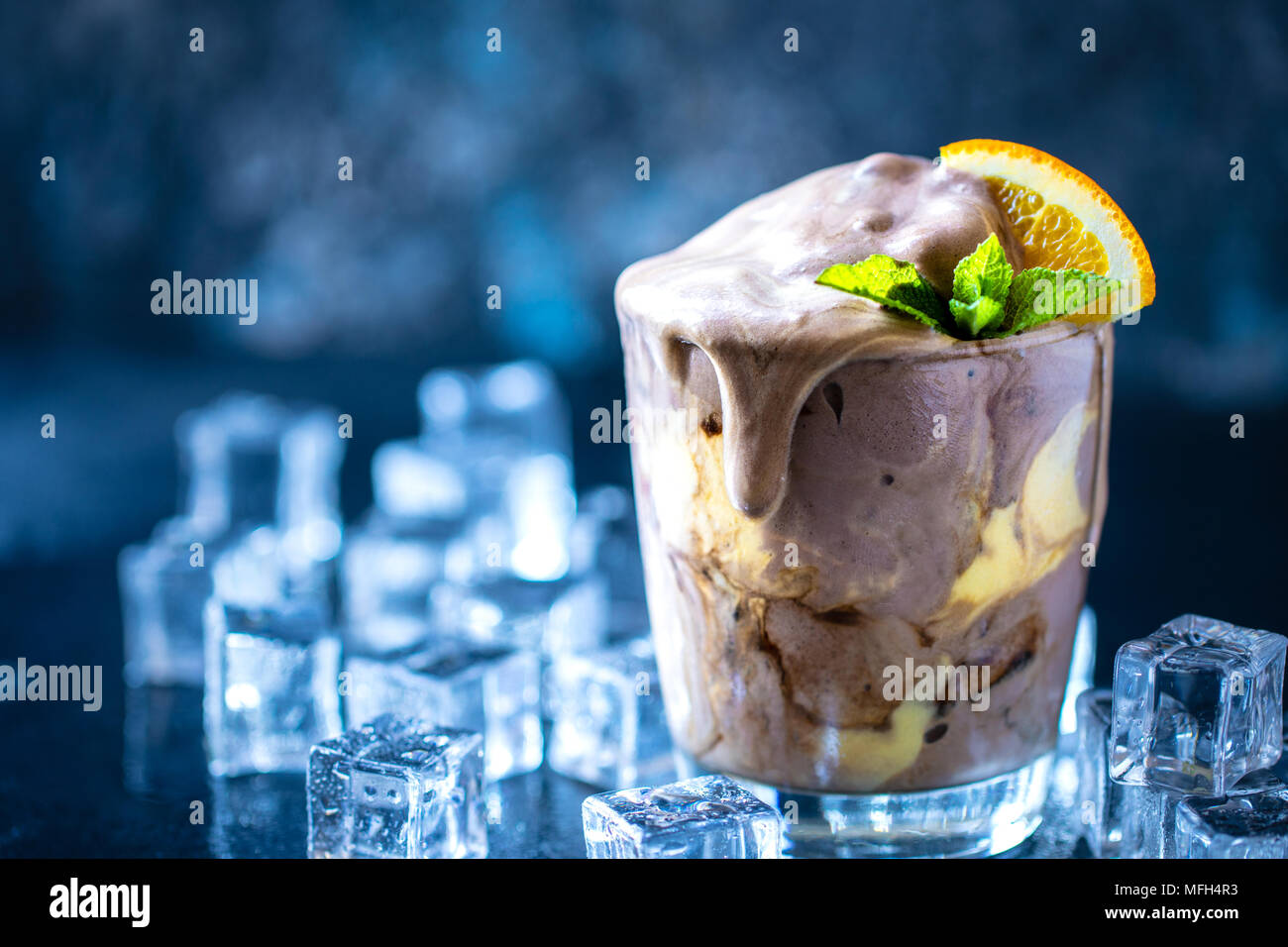 Orange Soda Creamsicle Ice Cream Float Stock Photo - Alamy