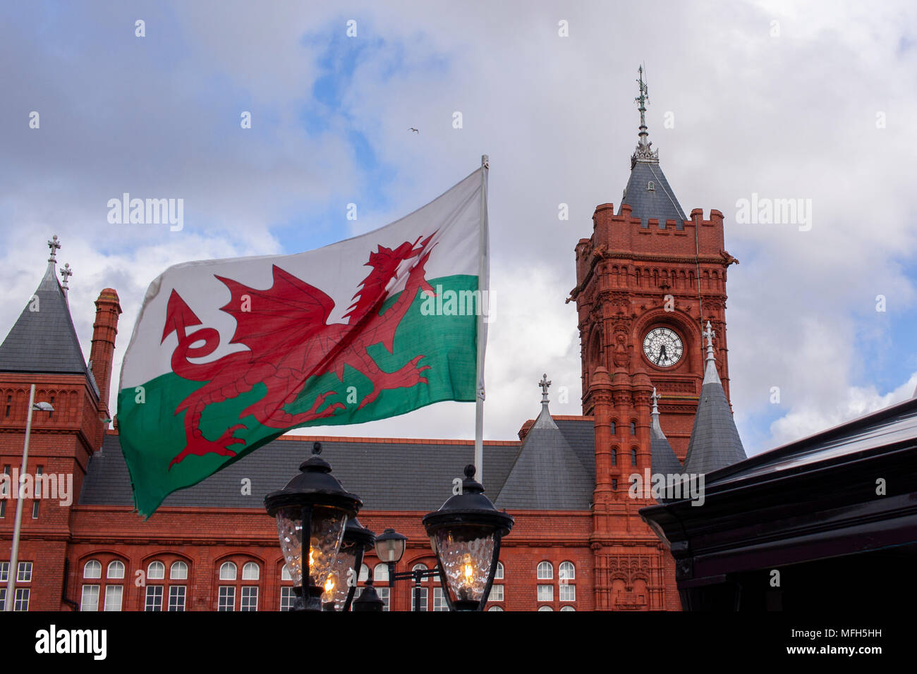 The Pierhead Building at Cardiff Bay 25/4/18 Stock Photo - Alamy