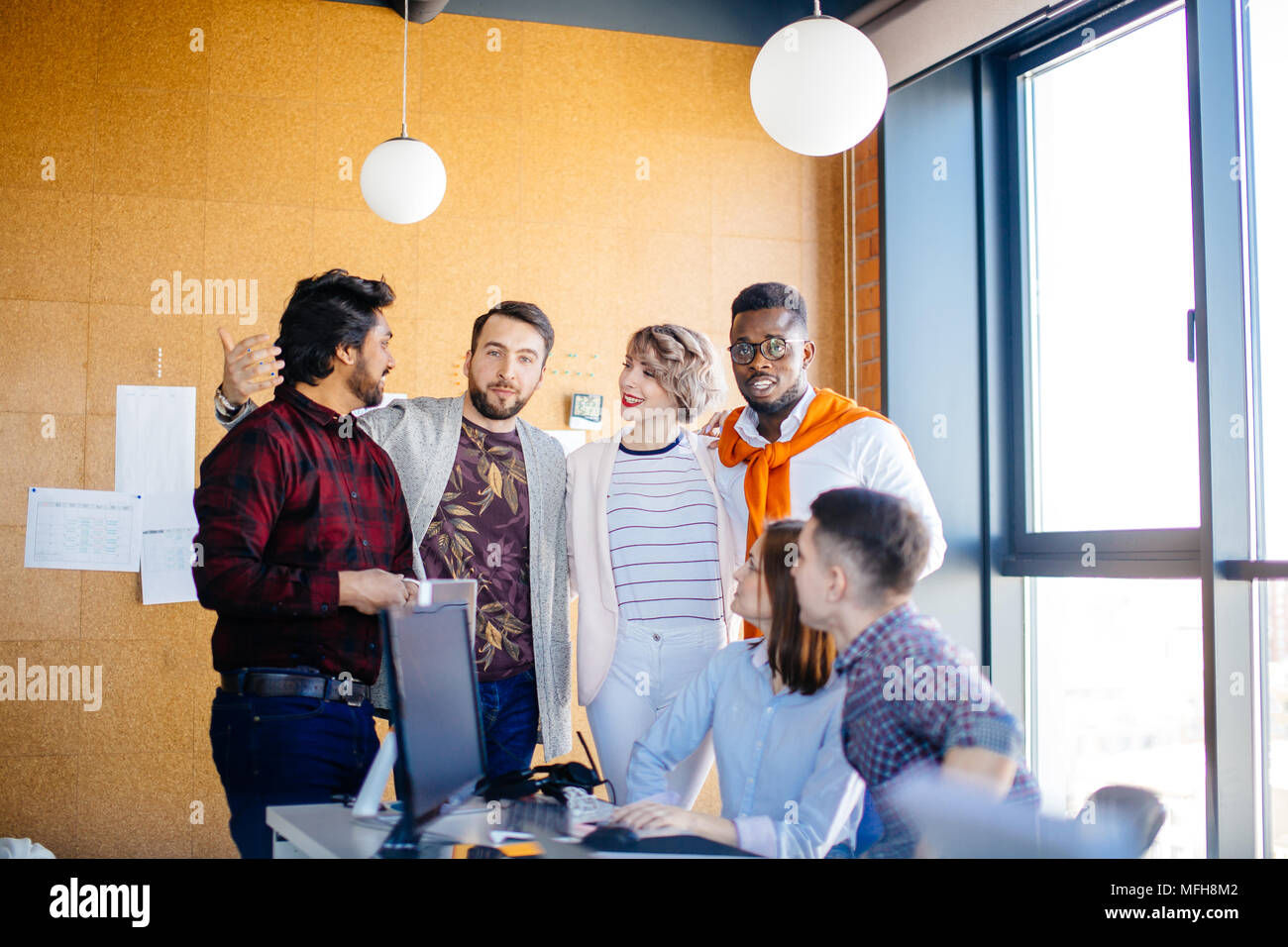 united team members are making plans for weekends in the office with ...