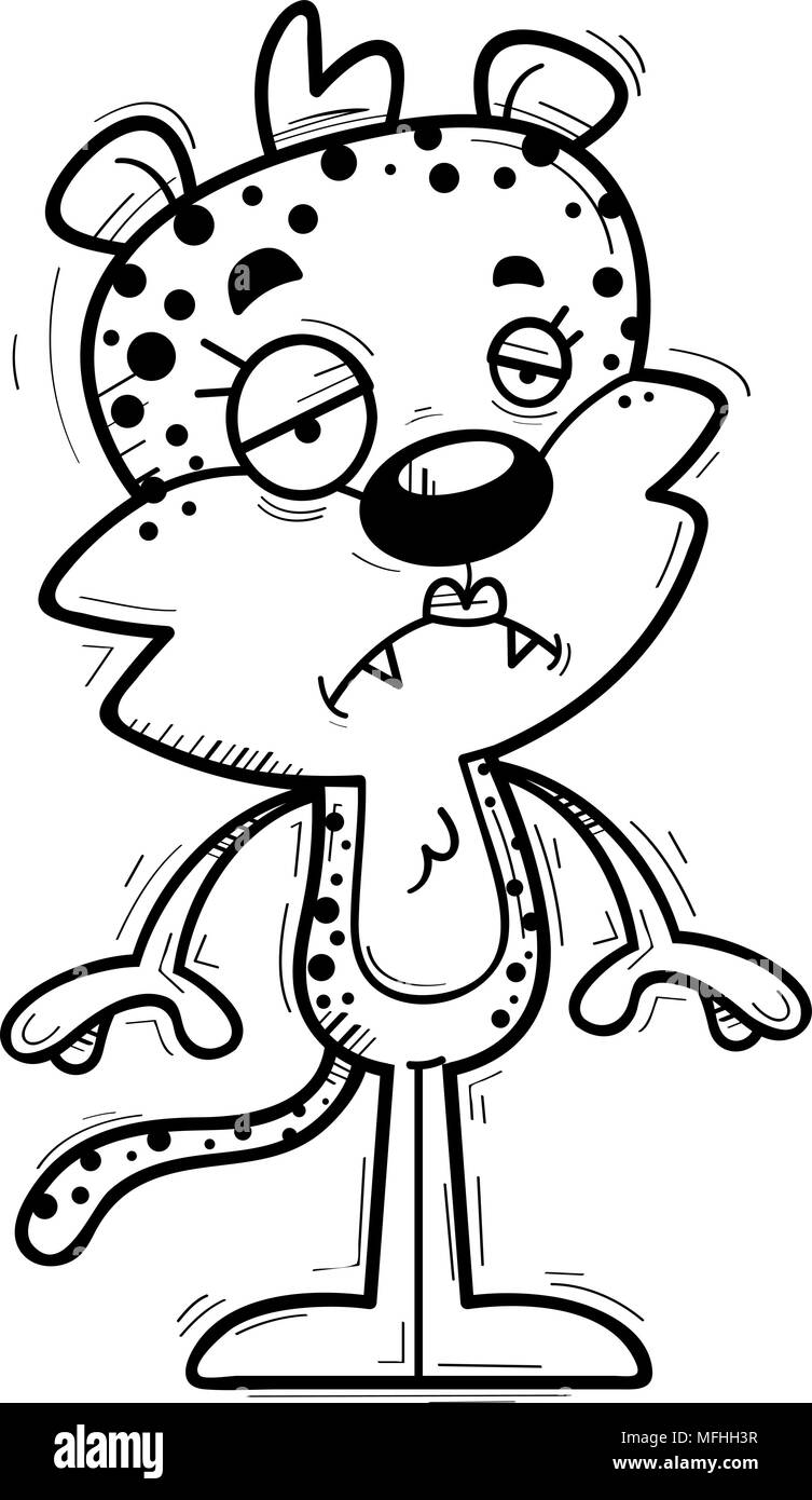 Sad cheetah Stock Vector Images - Alamy