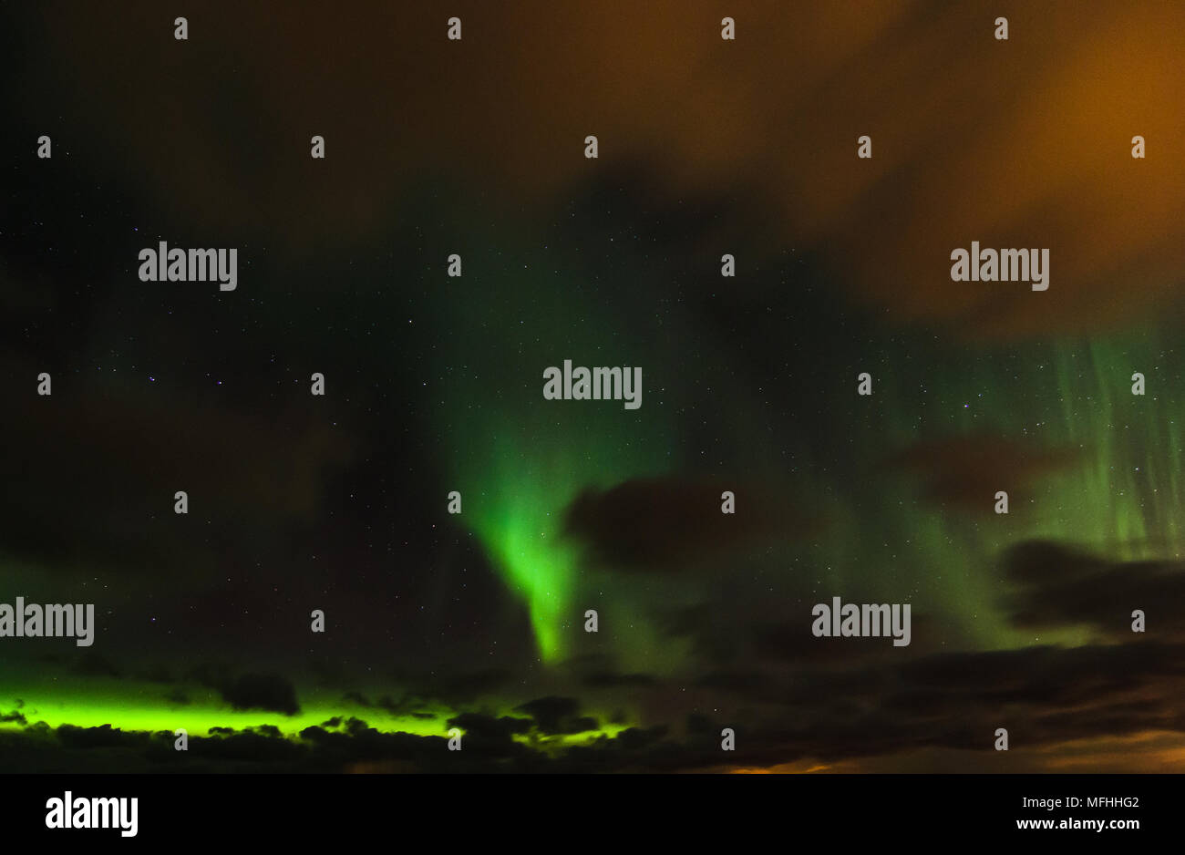 Cloudy aurora hi-res stock photography and images - Alamy