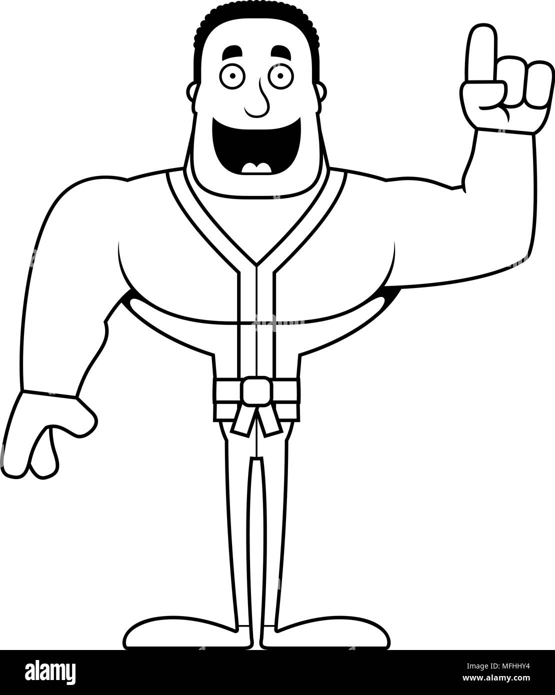A cartoon karate man with an idea Stock Vector Image & Art - Alamy
