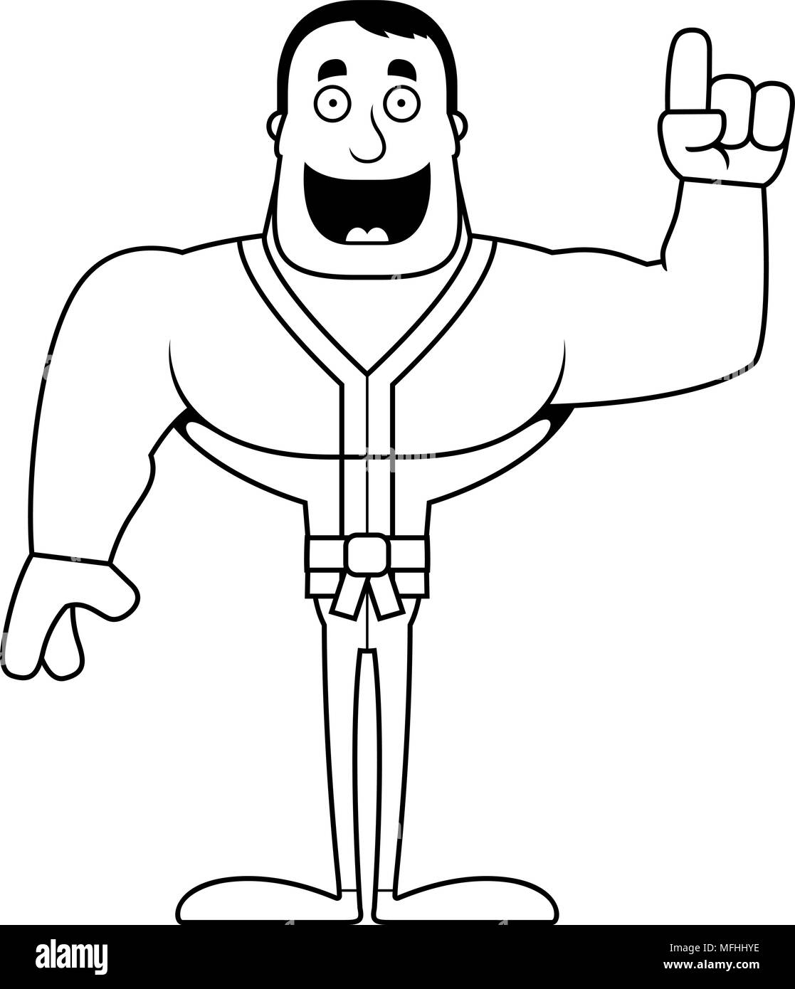 A cartoon karate man with an idea Stock Vector Image & Art - Alamy