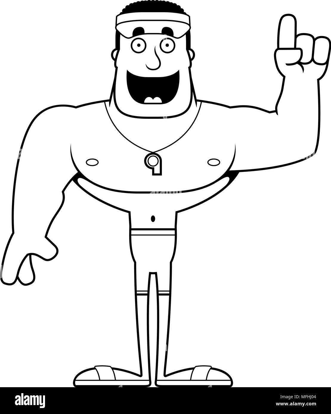 A cartoon lifeguard with an idea Stock Vector Image & Art - Alamy