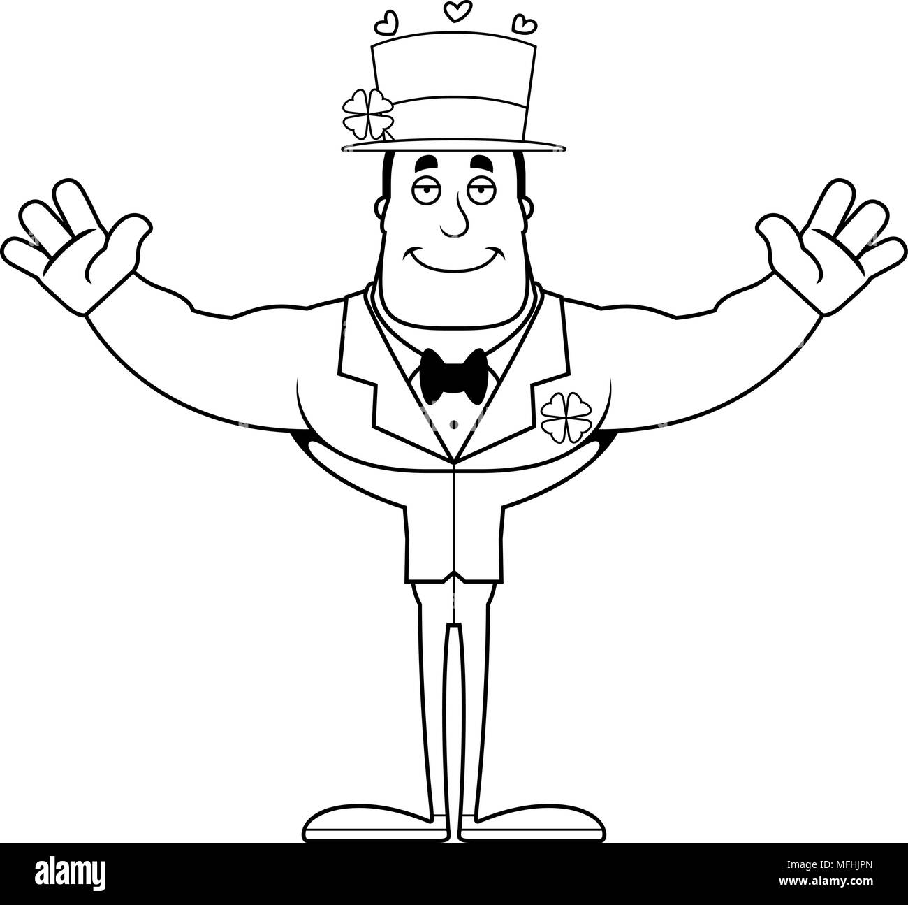 A cartoon Irish man ready to give a hug Stock Vector Image & Art - Alamy