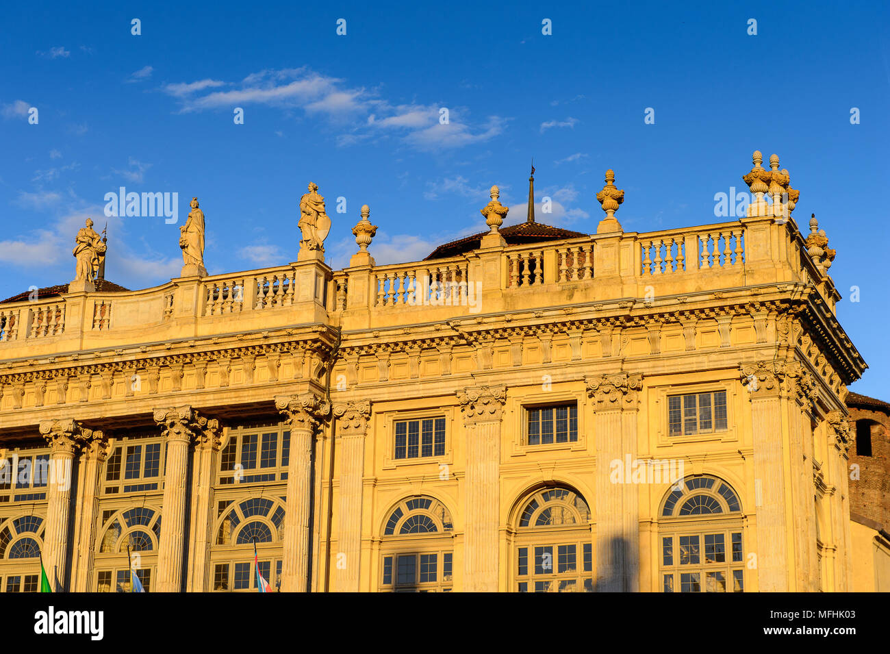 Architecture of the centre of Turin, Piedmont, Italy Stock Photo - Alamy