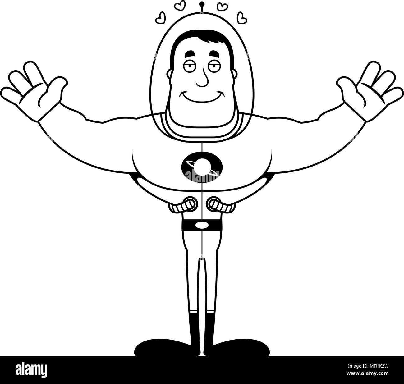 A cartoon spaceman ready to give a hug Stock Vector Image & Art - Alamy