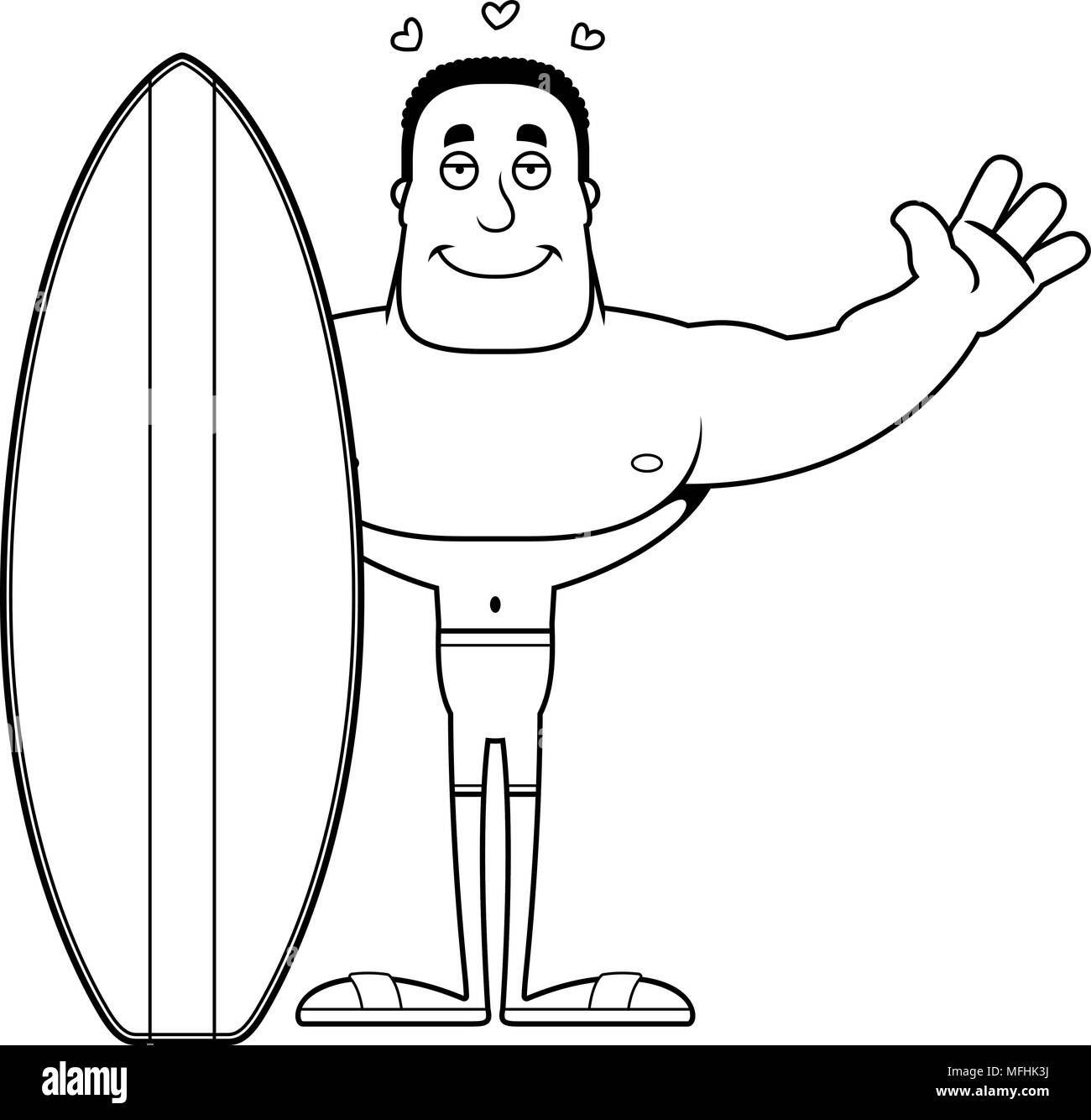 A cartoon surfer ready to give a hug Stock Vector Image & Art - Alamy