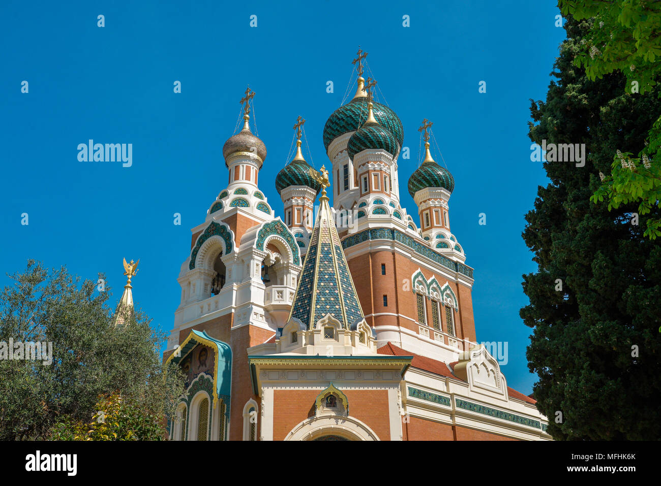 The St. Nicholas Orthodox Cathedral, Russian orthodox church, Nice ...