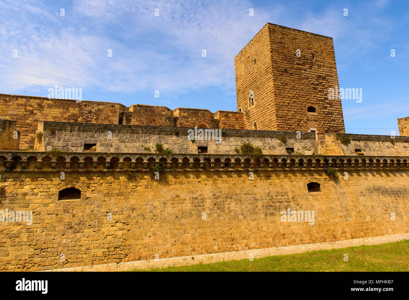 Swabian Castle, Old Town of Bari, Italy Stock Photo - Alamy