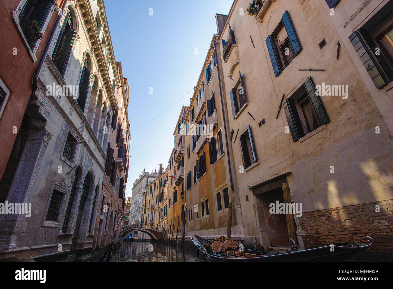 Windows of the house in Venice Stock Photo - Alamy